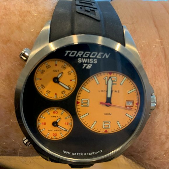 Torgoen | Accessories | Torgoen T8 Pilot Watch 3 Time Zones Mint | Poshmark